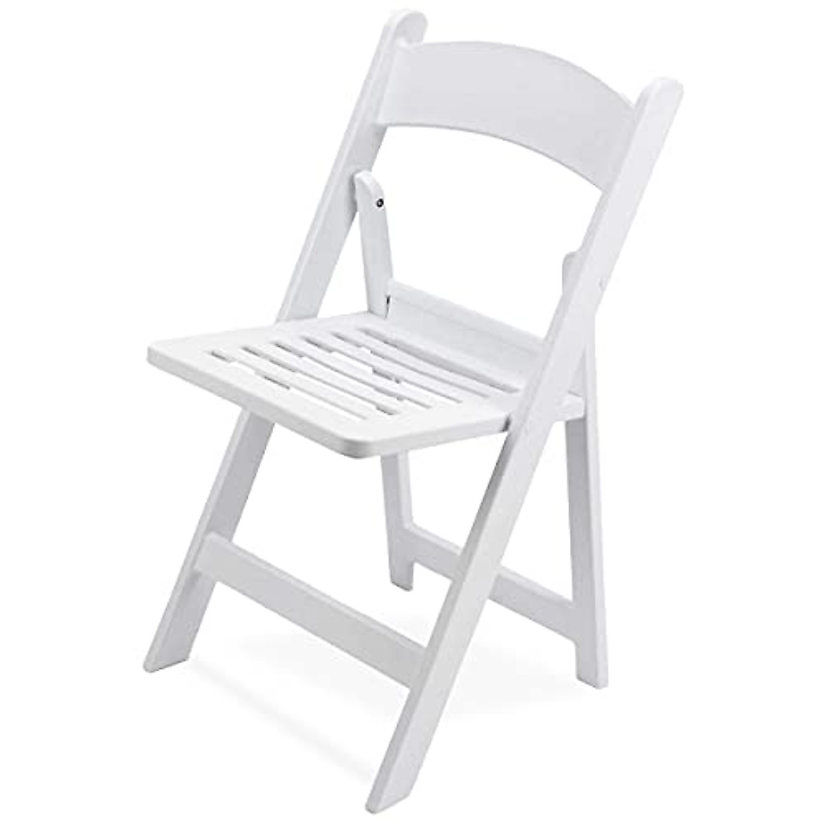 EventStable Titan PRO Resin Folding Chair - Indoor/Outdoor Lightweight Folding Chair - Slatted seat Folding Chair for Weddings Parties Events - 100 Pack
