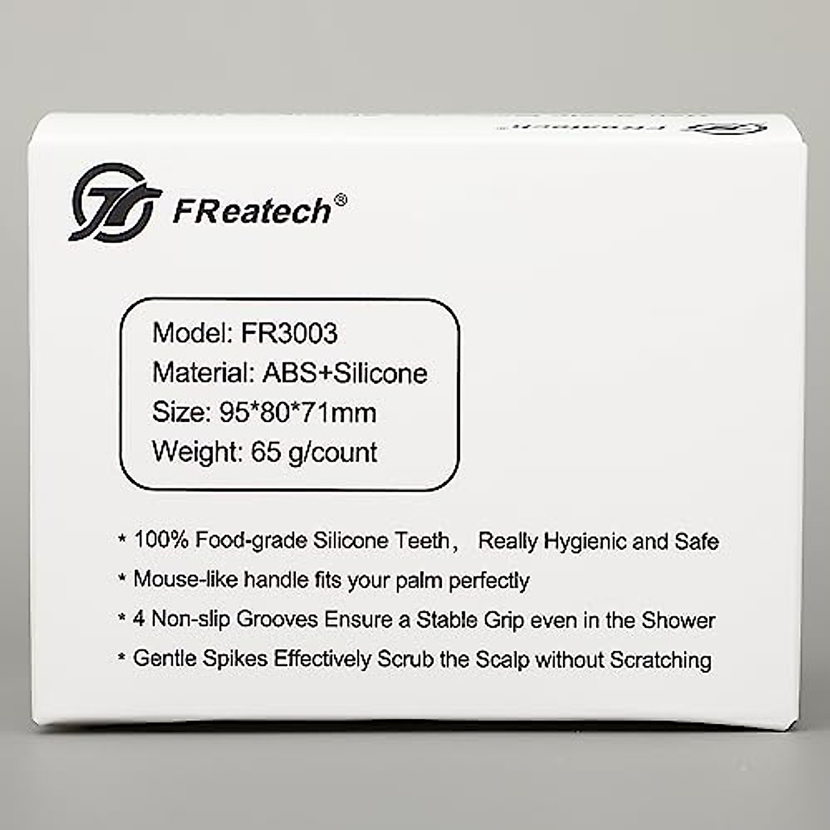 FREATECH Updated Hair Scalp Massager Shampoo Brush with 2 Types of Silicone Bristles, Finely Clean and Scrub Gently, Care for Sensitive & Delicate Scalp, Exfoliate and Stimulate Hair Growth, Black