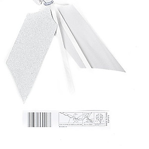 Hallmark Signature 5" Gift Bow (Silver Glitter) DIY Pull Bow for Christmas, Holidays, Weddings, Anniversaries, Birthdays and More