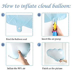 Cloud Balloon Arch Garland Kit 146pcs Pastel Pink Nude and Chrome Metallic Gold Latex Balloon with White Cloud Foil Balloon for Girl Baby Shower Birthday Party Decoration