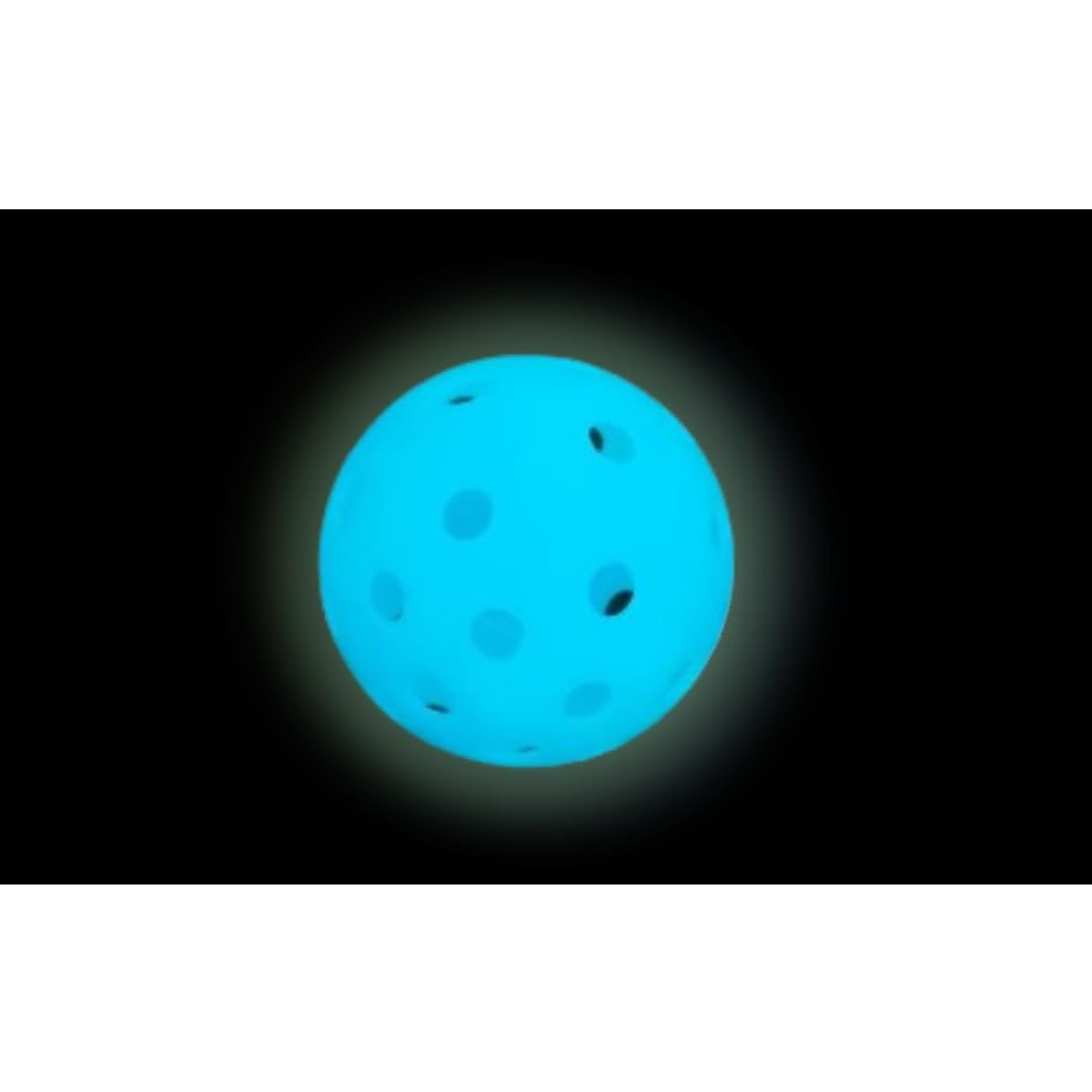 NW Athletics Light Up Pickleball Balls, Glow in The Dark Pickleball Balls, Glowing Blue 3-Pack, Official Size, Meets USAPA Requirements 40 Holes, Standard Play