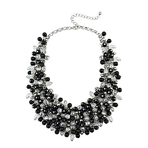 BOCAR Fashion Crystal Chunky Collar Statement Necklace for Women Gift (NK-10260-black)