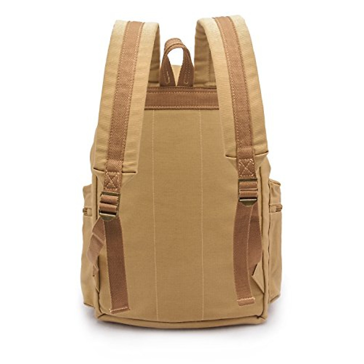 Sweetbriar Vintage Canvas Backpack, Tan - Protects Laptops up to 15.6 Inches