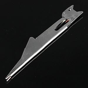 Fly Fishing Tying Tool Fishing Equipment Pocket Size Fast Knot Fish Line Tie Tackle (Silver)