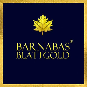 Genuine Edible Gold Leaf - 12 Sheets - Barnabas Gold - Professional Quality Gold Leaf - Loose Leaf for Cupcakes and Chocolate - 1.5 inches per Sheet - Book of 12 Sheets