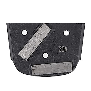 Diamond Floor Grinding Pad Disc,3Pcs 30 Grit Diamond Grinding Shoes 2 Teeth Diamond Polishing Shoes Block Tool for Concrete Paint Floor