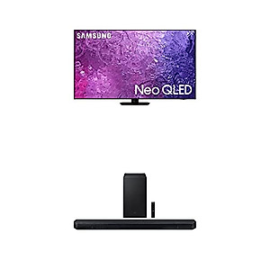 SAMSUNG 50-Inch Class Neo QLED 4K QN90C Series Neo Quantum HDR, Dolby Atmos, (QN50QN90C, 2023 Model) HW-Q700C 3.1.2ch Soundbar w/Wireless Dolby Audio, Q-Symphony (Newest Model)