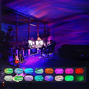 Star Projector & Night Light Projector, 3 in 1 Galaxy Projector with Bluetooth Speaker, with 15 Lighting Modes, Remote Control & Timer, for Kids Adults Decor Bedroom/Party/Gathering/Christmas