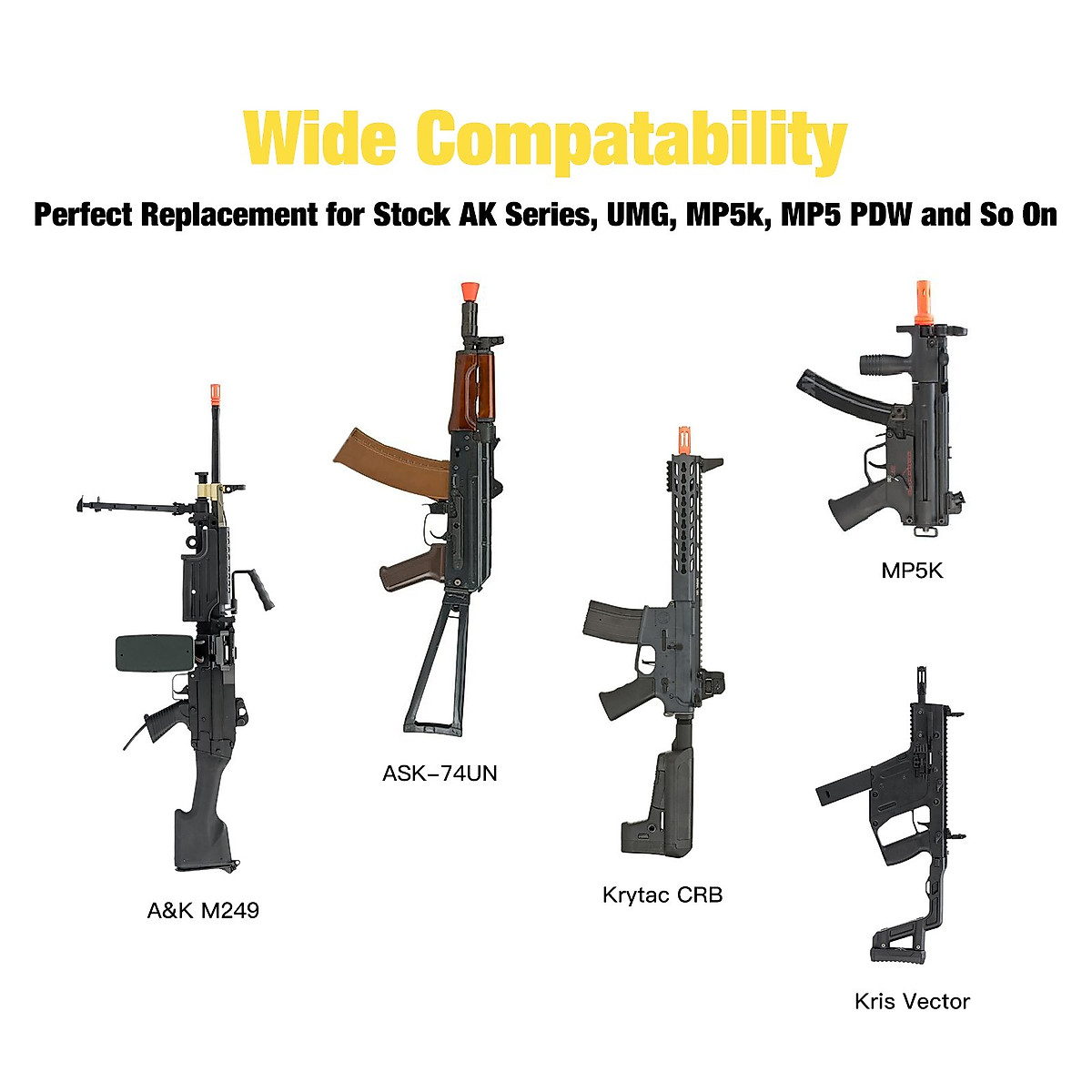 TATTU 11.1V LiPo Airsoft Stick Battery with Deans Connector,3S 1200mAh 25C Battery Pack for Airsoft Gun