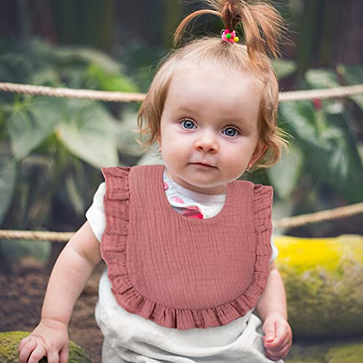 Mccotwe Baby Bibs Muslin Bibs Drool Bibs Teething Bibs 4-Layer 100% Cotton for Unisex Boys Girls Absorbent&Soft&Breathable Scarf Muslin Baby Drool Bibs