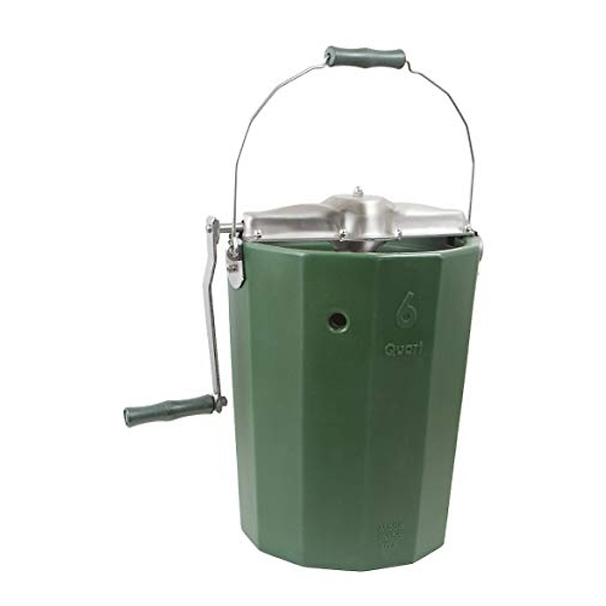 PREMIUM 6 qt. - Immergood Stainless Steel Ice Cream Maker - Hand Crank