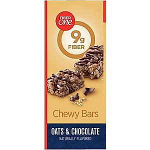 Fiber One Chewy Bars, Oats & Chocolate, Fiber Snacks, 14.1 oz, 10 ct