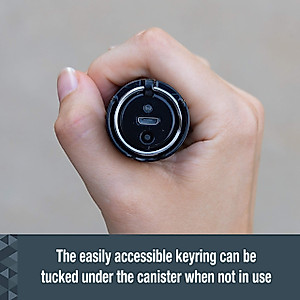 SABRE Smart 2-in-1 Pepper Spray, Live Continuous Location Tracking Texts in Emergencies, Refill Canister Available, Rechargeable, 25 Bursts with 10 ft. Range, Flip Top Safety, Ergonomic Finger Grip