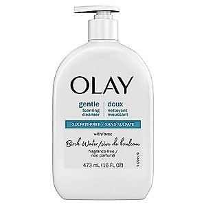 Olay Gentle Foaming Face Wash with Birch Water, Fragrance-Free, 16 oz