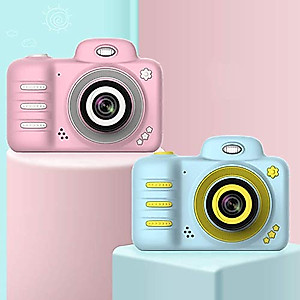 LKYBOA Children's Digital Camera - Digital Camera for Kids, Kids Digital Video Camera with Screen (Color : Pink)