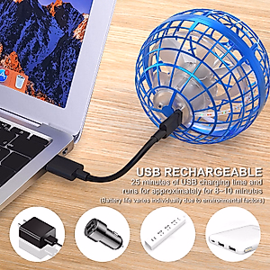 Tikduck Flying Orb Ball Toys Soaring Hover Boomerang Spinner Hand Controlled Mini Drone Cosmic Globe Spinning Kids Adults Outdoor Fly Toy Birthday Gift Cool Stuff for Boys Girls 6 7 8 9 10+ Year Old