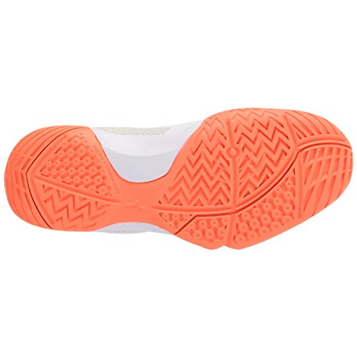 Mizuno Womens Wave Impulse Tennis Shoe , White-fiery Coral , 7.5