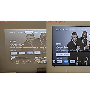 120inch 4k Ultra Short Throw PET Crystal ust CLR Screen 16:9 Ceiling Light Rejecting Projection Screen for Ultra Short Throw Projector Fixed Frame Screen for Home Theater, Boardroom