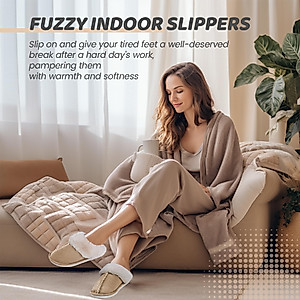 WATMAID Womens Slippers Memory Foam House Slippers Slippers for Women Indoor Christmas Slippers