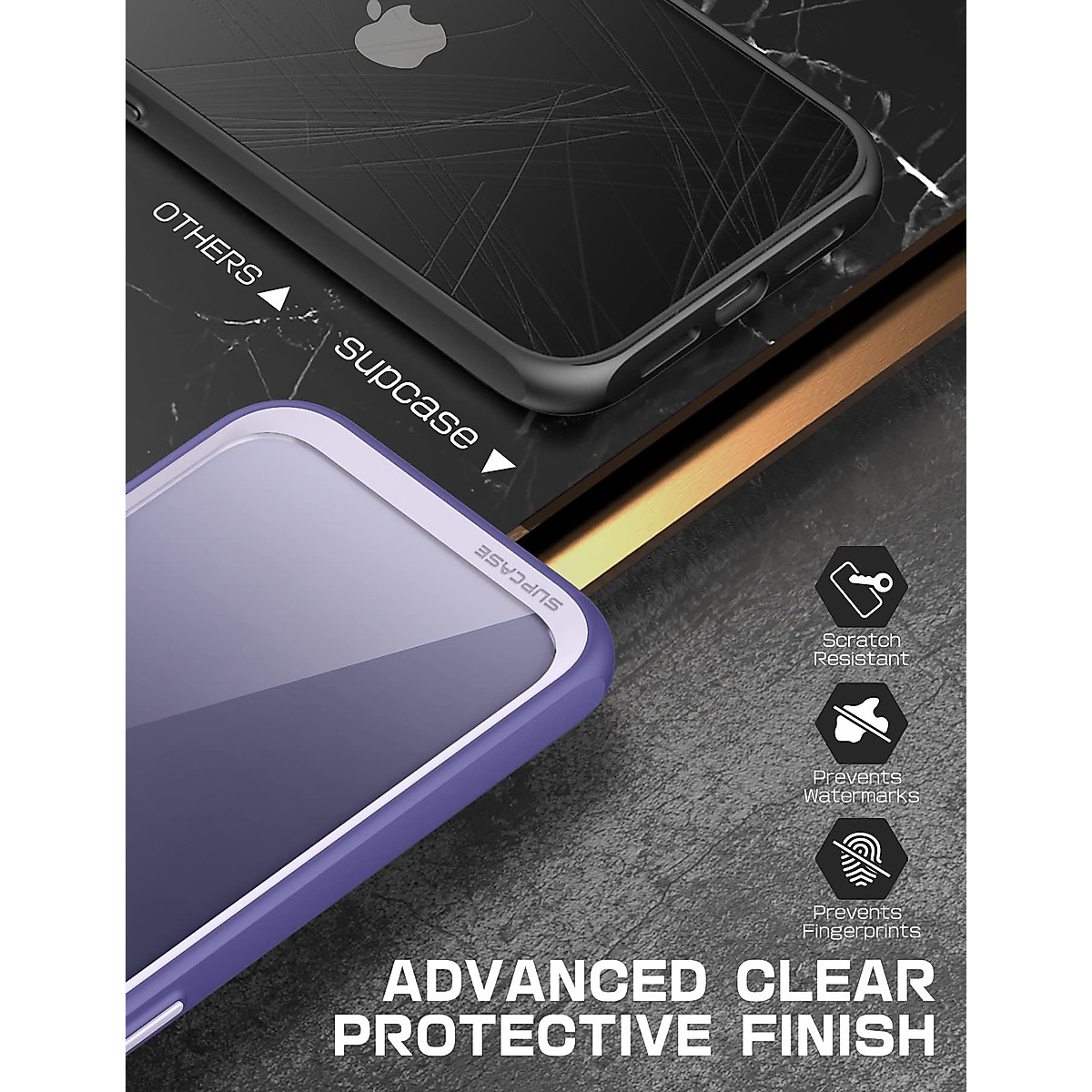 SUPCASE Unicorn Beetle Style Series Case for iPhone 14 Pro Max 6.7 Inch (2022), Premium Hybrid Protective Slim Clear Case (Mauve)