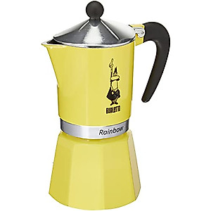 Bialetti 4983 Rainbow Espresso Maker, Yellow