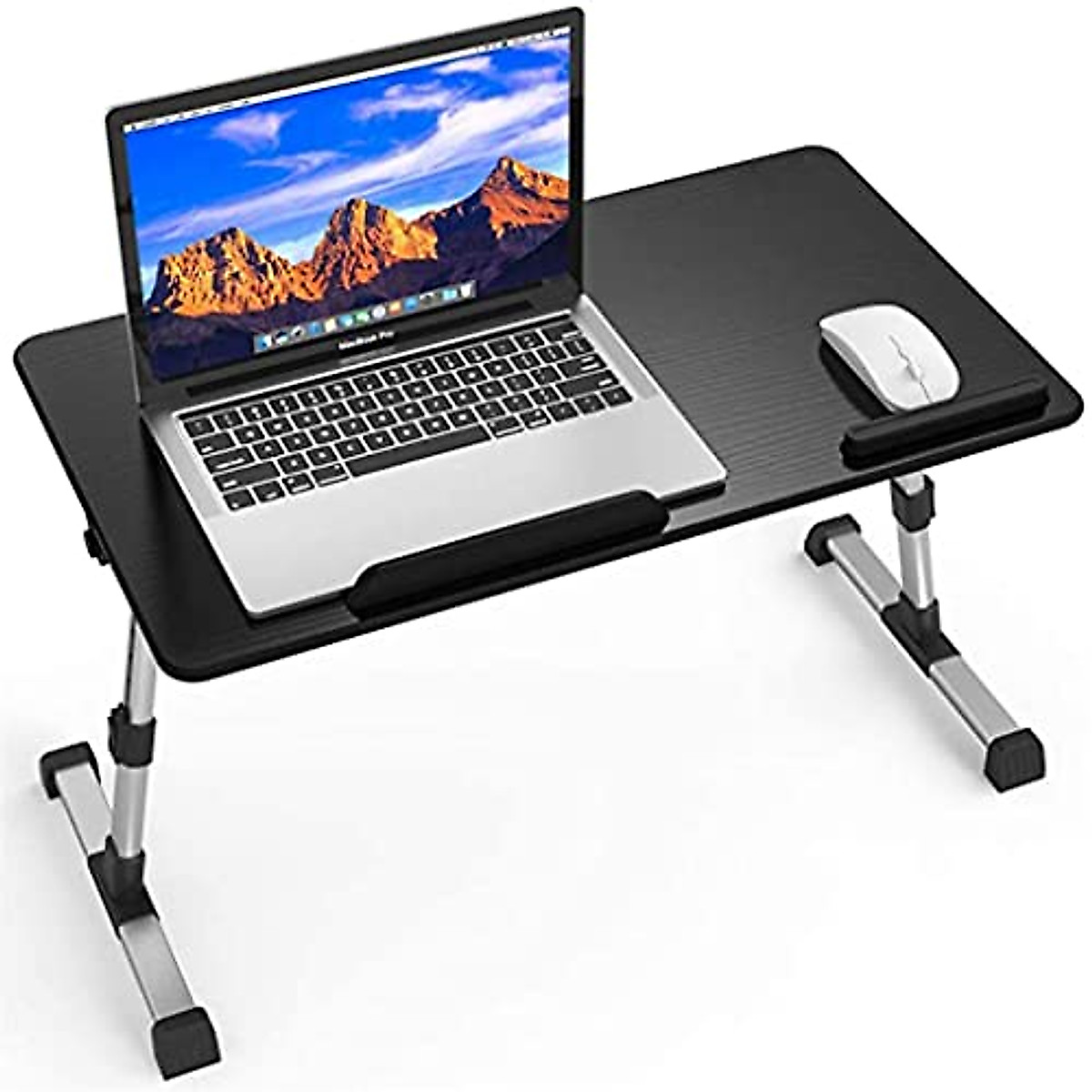 MJWDP Foldable Computer Table Portable Ajustable Laptop Desk Table with Cooling Fan for Bed Can be Lifted Standing Desk Home Furniture (Color : D)