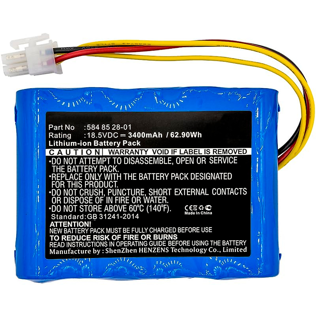 Synergy Digital Lawn Mower Battery, Compatible with Husqvarna Automower 315 Model 2015 Lawn Mower, (Li-ion, 18.5V, 3400mAh) Ultra High Capacity, Replacement for Husqvarna 584 85 28-01 Battery