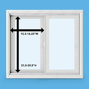 PerfectAire 10,000 BTU Slider Air Conditioner Window A/C - Casement, 10000, Gray