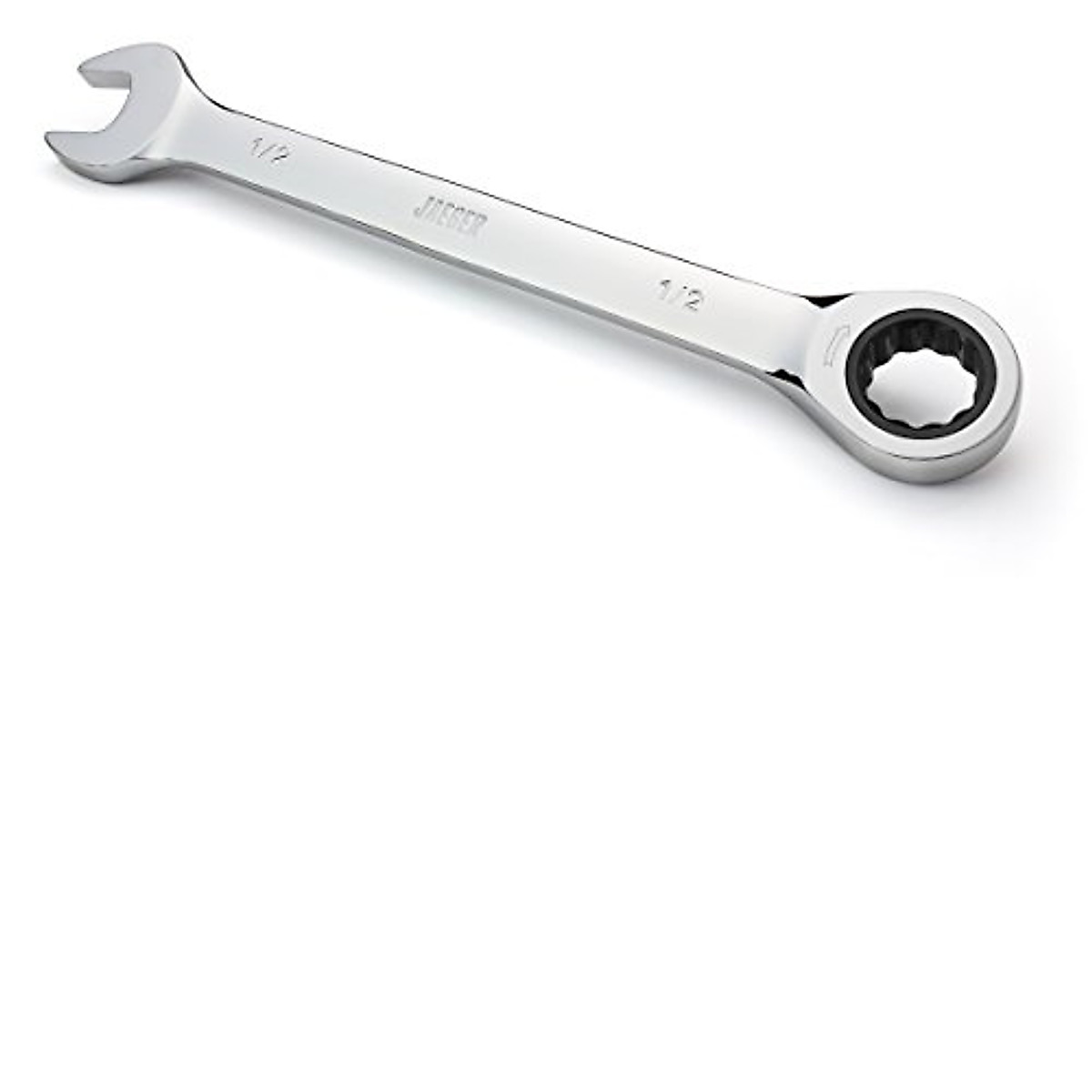 Jaeger 1/2 Inch TIGHTSPOT Ratchet Wrench with 90-Tooth Ratcheting Precision and Hardened, Polished Steel