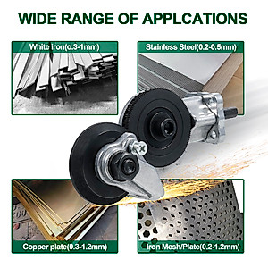 Electric Drill Plate Cutter,Electric Drill Shears Attachment Cutter Sheet Metal Cutter Tool Adapter Is Fit for Cutting Various Metals Materials Electric Drill Shears Such As Aluminum, Iron