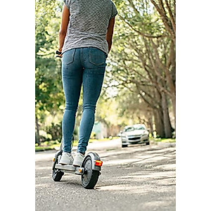 Blutron One S40 Electric Scooter, 700W Peak Power Motor, Impressive 25 Mile Range, 20 Mph, Dual Brakes & Suspension, 10'' Pneumatic Tires, Cruise Control, Foldable and Fast Charging Scooter