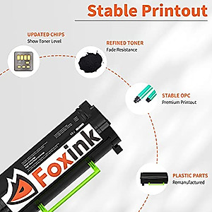 FOXINK Compatible Toner Cartridge for Lexmark MS310 MS310dn MS312 MS312dn MS315 MS315dn MS410 MS410dn MS415 MS415dn MS510 MS610 Printer Remanufactured for 501H 50F1H00, High Capacity 5,000 Page Yield