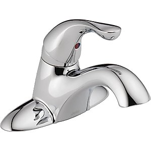 DELTA FAUCET 520-GPM-DST Single Handle Bathroom Faucet Centerset, Chrome