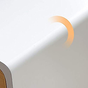 ZHAOLEI Simple and Three-Drawer Design Bedside Table, Mini Locker Bedroom Solid Wood Bedside Storage Cabinet