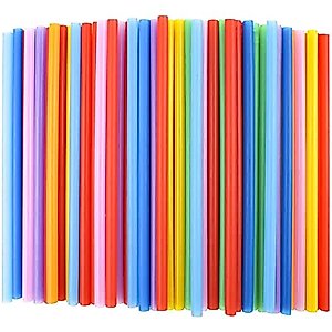 Tomnk 120 Pack Jumbo Smoothie Straws, 10.3 Inch Straws Disposable Milkshake Straws Extra Long