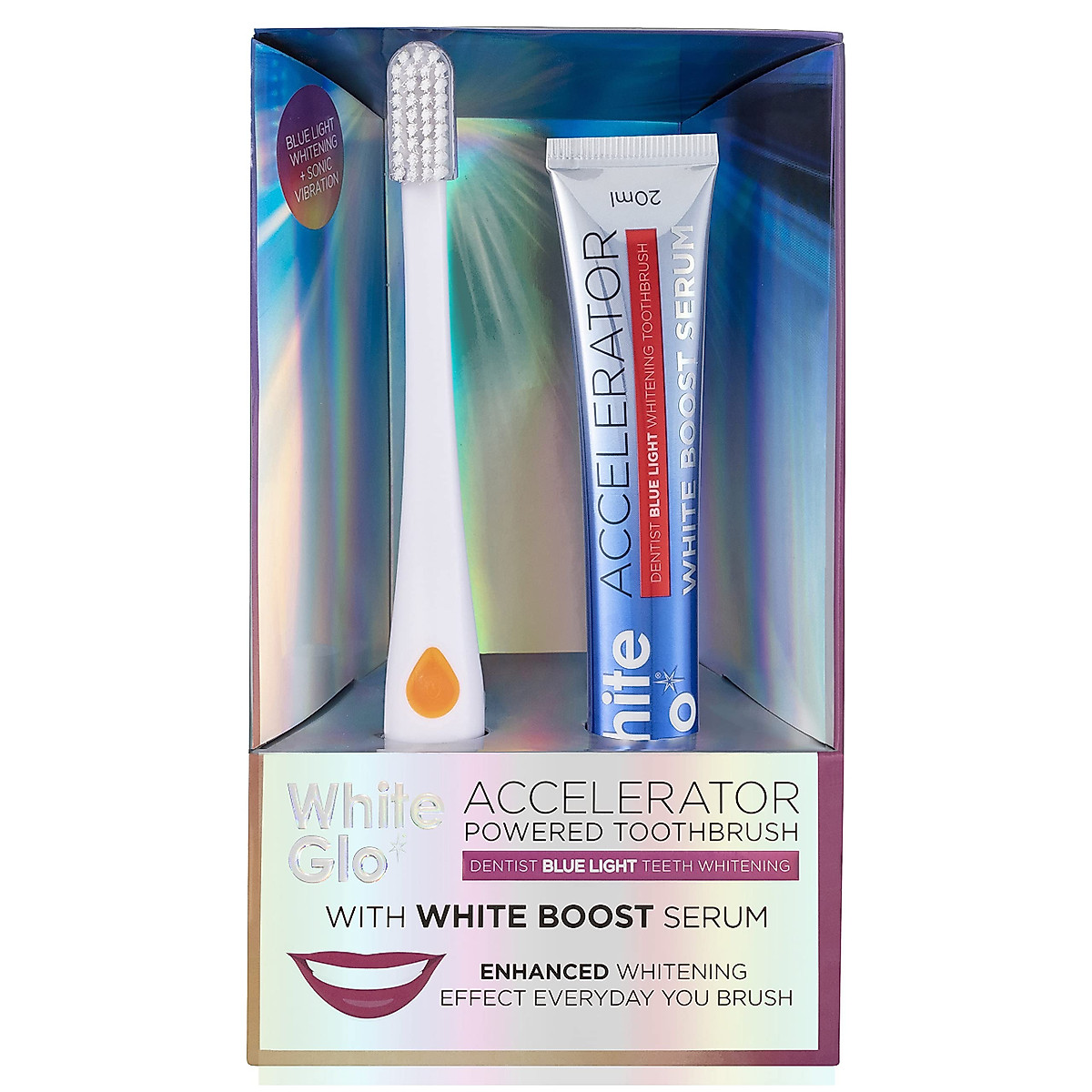 White Glo - Accelerator LED Micro-Sonic Toothbrush with White Boost Serum