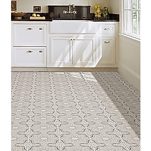 FloorPops FP3896 Marshall Peel & Stick Floor Tiles, Grey