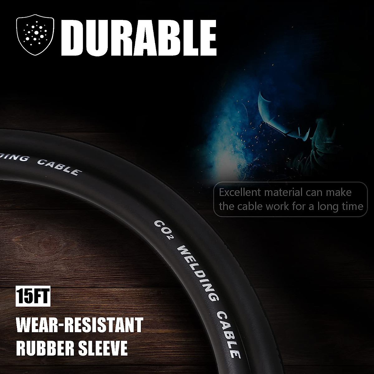 MULMART 15FT M-150 M-15 M15 M150 MIG Welding Gun Welding Torch Stinger Replacement for Miller 150A,Millermatic 90, 35/120 / 130 / 130XP /135 / 140s / 150/175 / 180s /185,Hobart IronMan 210