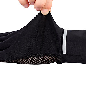 IPENNY Women Summer UPF 50+ UV Sun Protection Gloves 2 Fingers Flip Mesh Cooling Breathable Touchscreen Anti Slip Mittens Full Finger Quick Dry Hand Gloves for Driving Riding Cycling Lady Girls Mitt