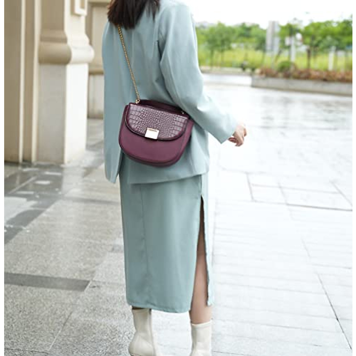 MKF Collection Designer Fashion Shoulder Bag for Women, Stylish Handbag Crossbody Purse