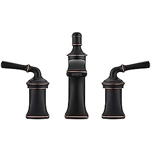 Kitchen & Bath Fixtures Taps Faucet,Black Copper Hot and Cold Faucet Bathroom Washbasin Antique Basin Faucet