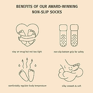 Babysoy Unisex Baby Grip Socks with Non-Skid Soles – Toddler Grip Socks for Infants – Non-Slip Baby Socks with Grips – Anti-Slip Ankle Socks for Crawling- Pack of 4s (0-6 Months, Pirate/Thunder)