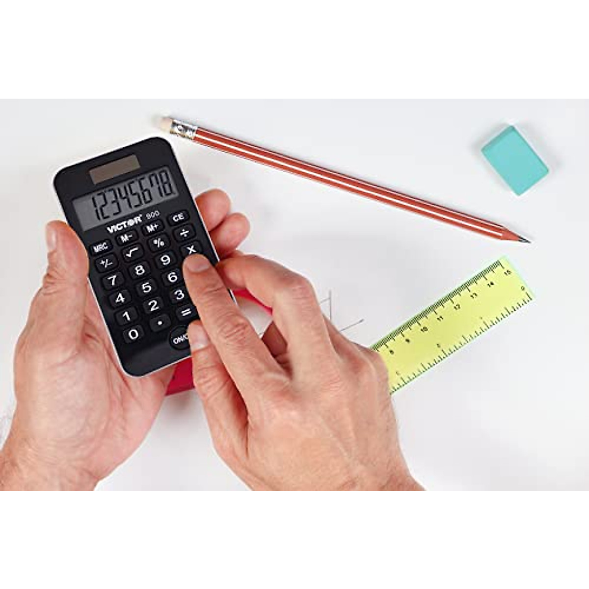 Victor 900 Handheld Calculator, Black, 0.3" x 2.5" x 4.3"