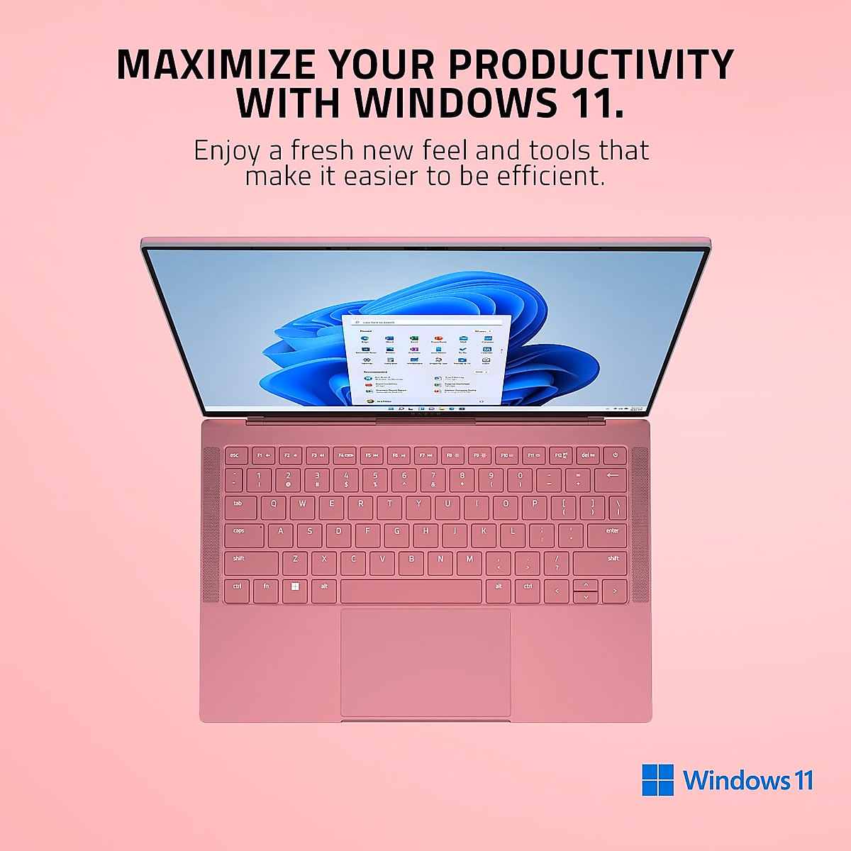 Razer Book 13 Laptop: Intel Core i7-1165G7 4 Core, Intel Iris Xe, 13.4" FHD 60Hz (1920x1200), 16GB RAM, 512GB SSD PCIe M.2 - Windows 11 - CNC Aluminum - Chroma RGB - Thunderbolt 4 - Quartz Pink