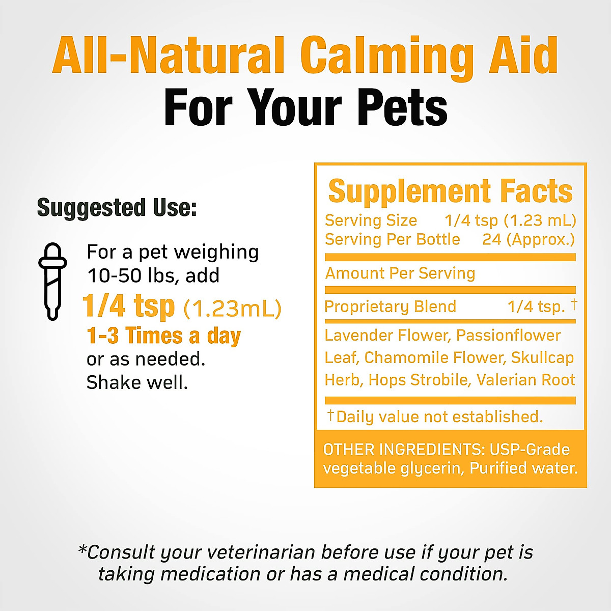 Cedar Bear - Pet’s Calm Down - All-Natural Dog Supplement for Stress Relief, Alcohol-Free Cat Calming Products, Also for Birds & Exotic Pets, 1 fl oz/30 ml