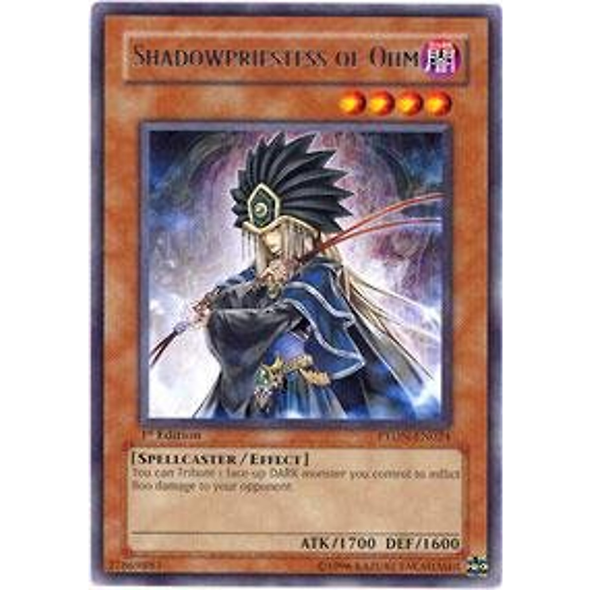 Yu-Gi-Oh! - Shadowpriestess of Ohm (PTDN-EN024) - Phantom Darkness - Unlimited Edition - Rare