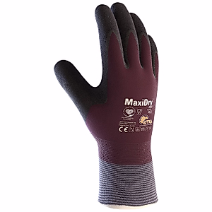 MaxiDry Zero PIP - Maxiflex - Zero - 56-451 - Medium 56-451 Cold Condition Work Glove with Thermal Lining and Full Double-Dipped Nitrile Coating (1, Medium)