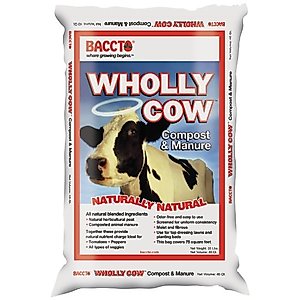 Michigan Peat 1640 Wholly Cow Compost and Manure, 40-Quart
