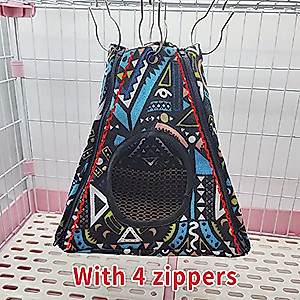 Oncpcare Hanging Hamster Rat Hammock Tent Guinea Pig Bed Nest House Chinchilla Hideout Rat Toys Cage Accessories for Small Animals Sugar Gliders