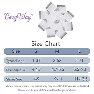 CozyWay Toddler Socks With Grippers Non Slip Crew Grip Socks for Girls and Boys Soft Comfy Cotton - 1T-3T Unisex Multi Color - 12 Pack